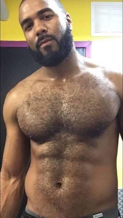 Hairy Muscle Black Men Photo 14