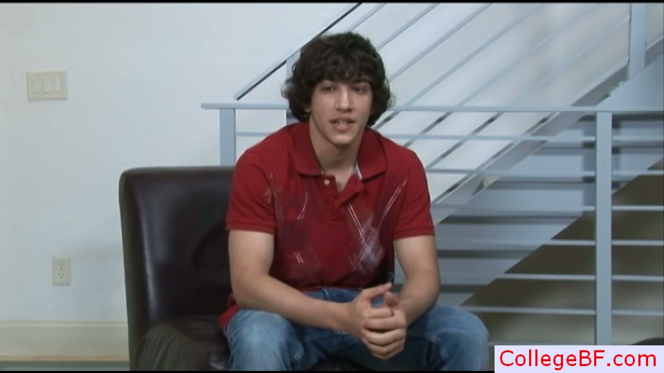 Cute College Guy Undressing