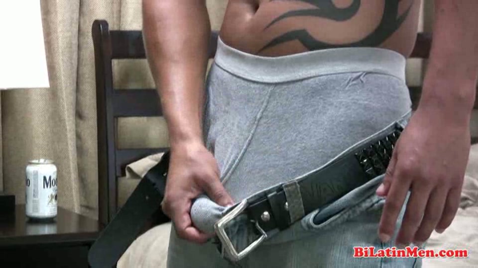 Latin Papi With A Nice Thick Uncut Cock Jerks Off