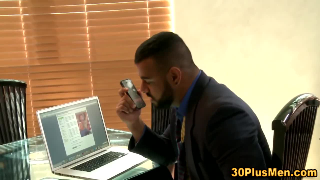 Massive Hunk Strokes Cock