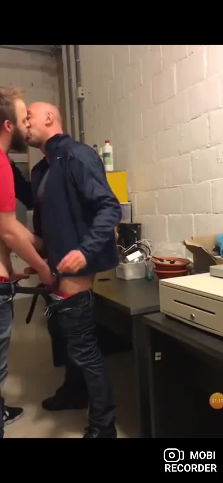 Hot Meeting Between Boss And Employee At The Storage Part 1