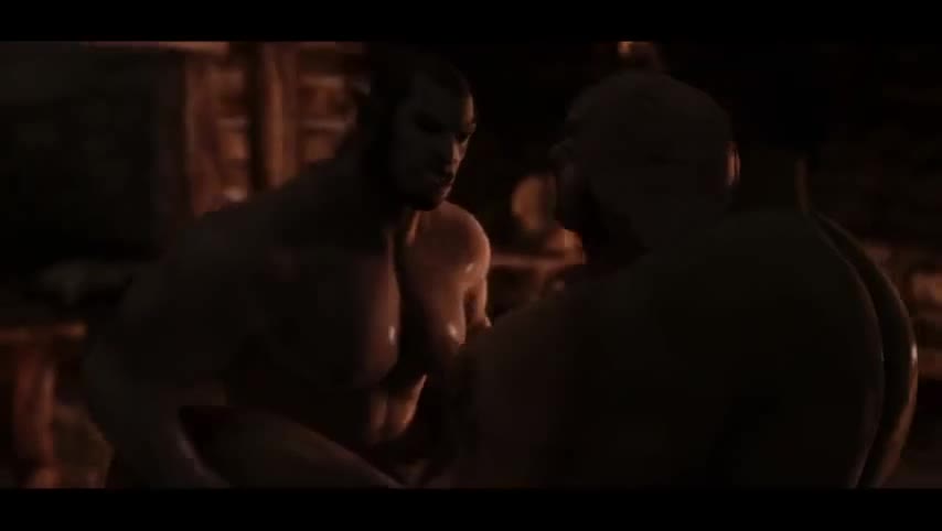 Intense Gay Group Sex Session With Werewolf Like Orks