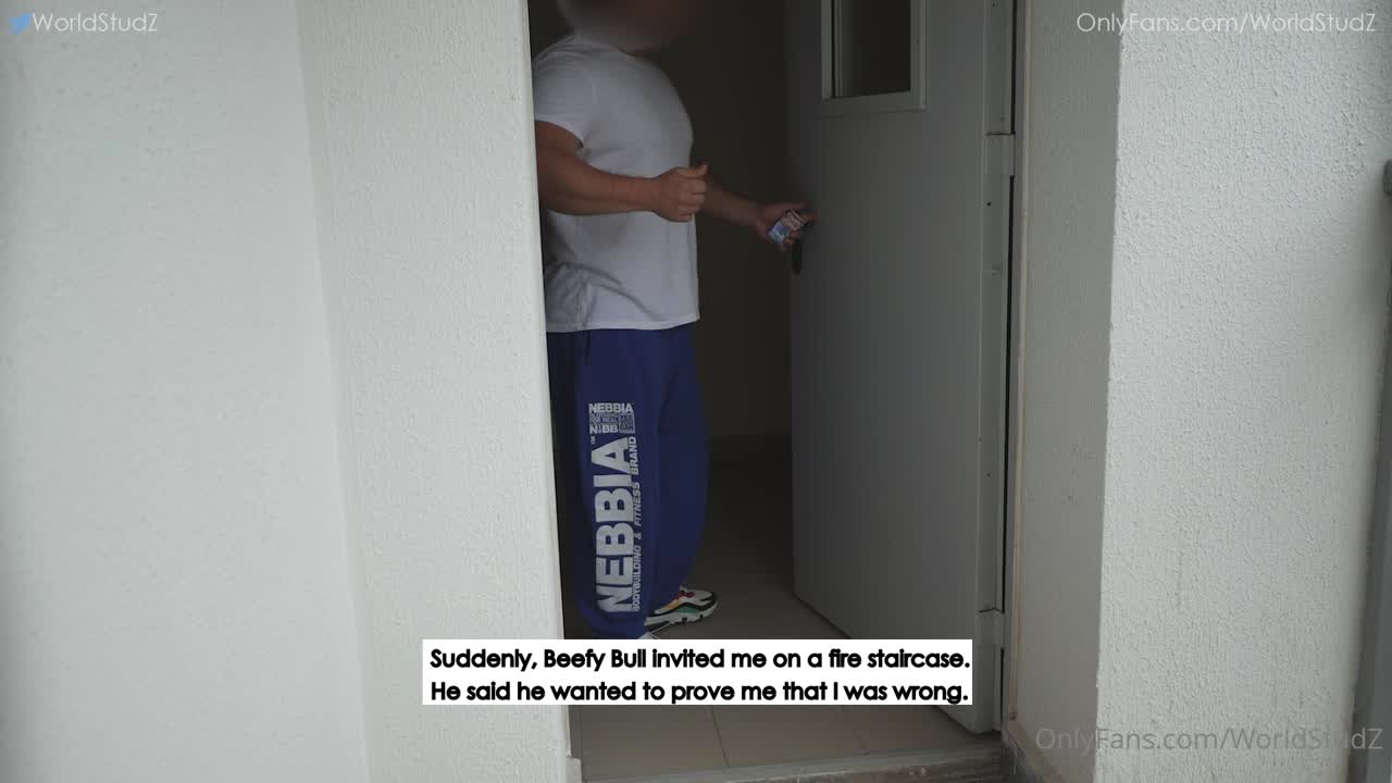 Wanking A Beefy Bull