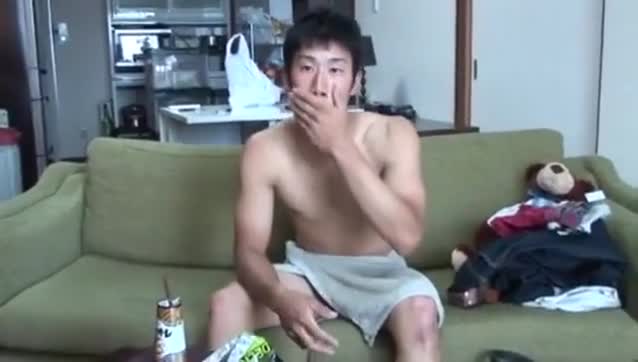 Japanese Guy Gets Wanked And Fingered
